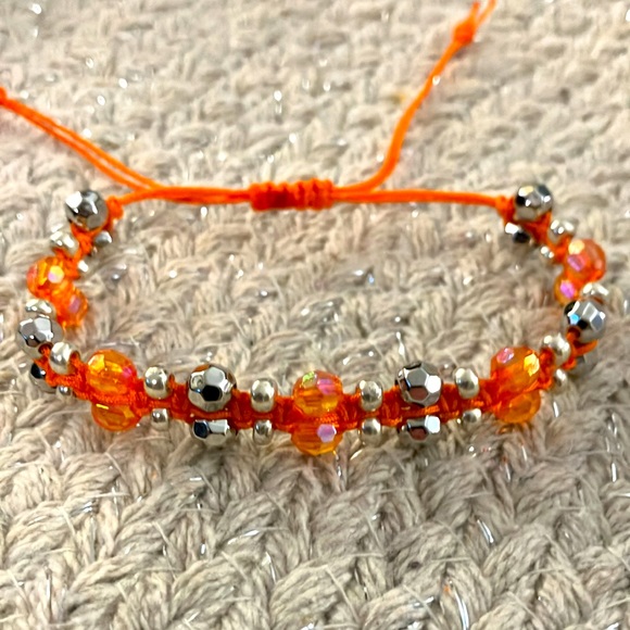 littlechickduck | Jewelry | New Super Cool Orange Iridescent Bling Boho ...